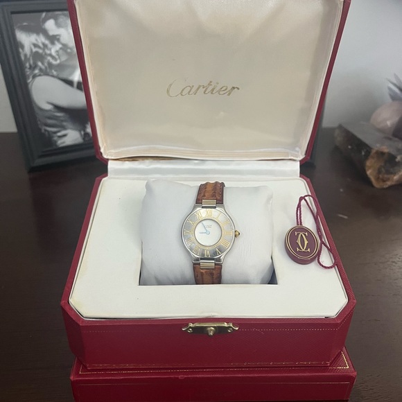 Cartier | Accessories | Vintage Must De Cartier 2 Mens Watch Box And ...